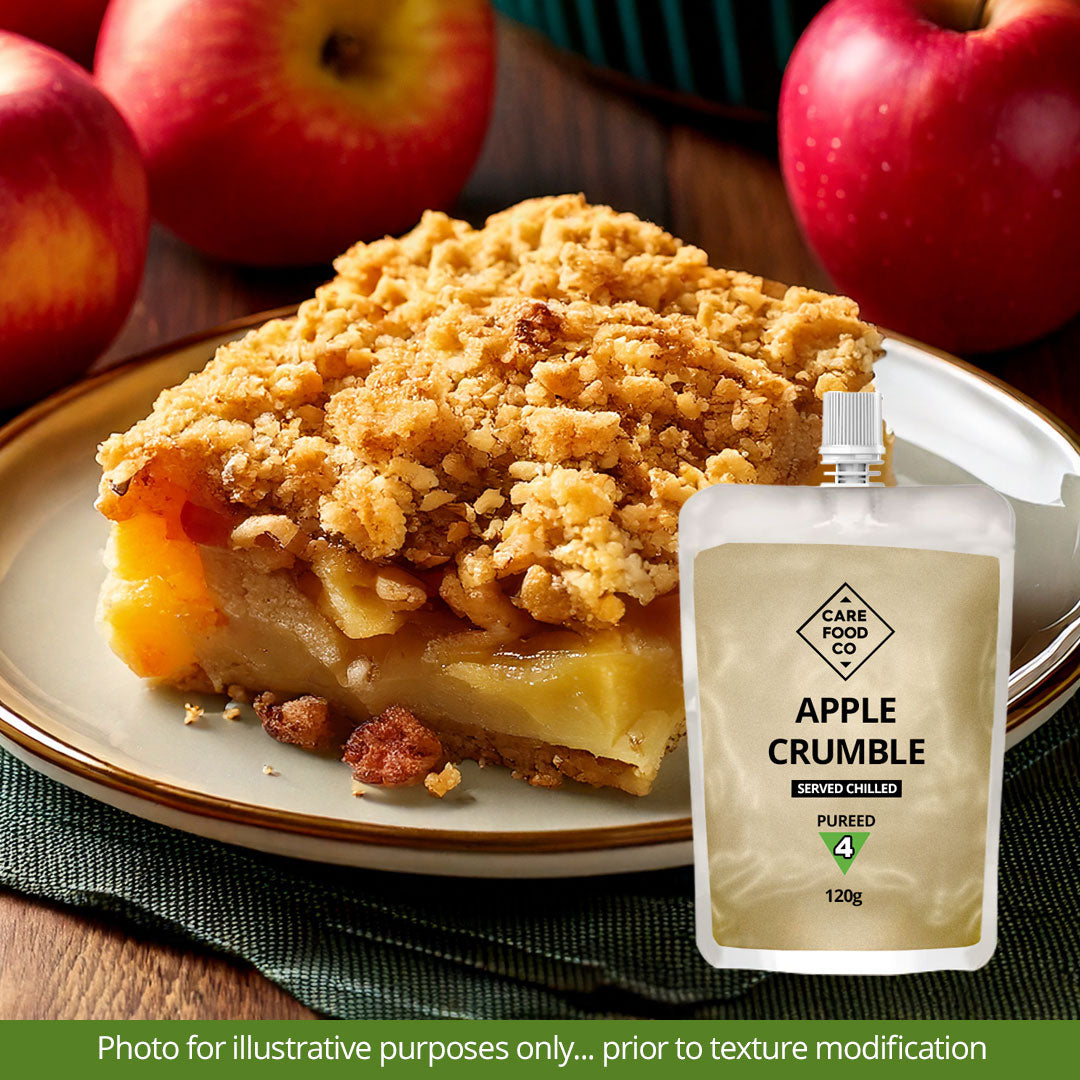 Apple Crumble 120g - IDDSI Level 4 Pureed – Care Food Co