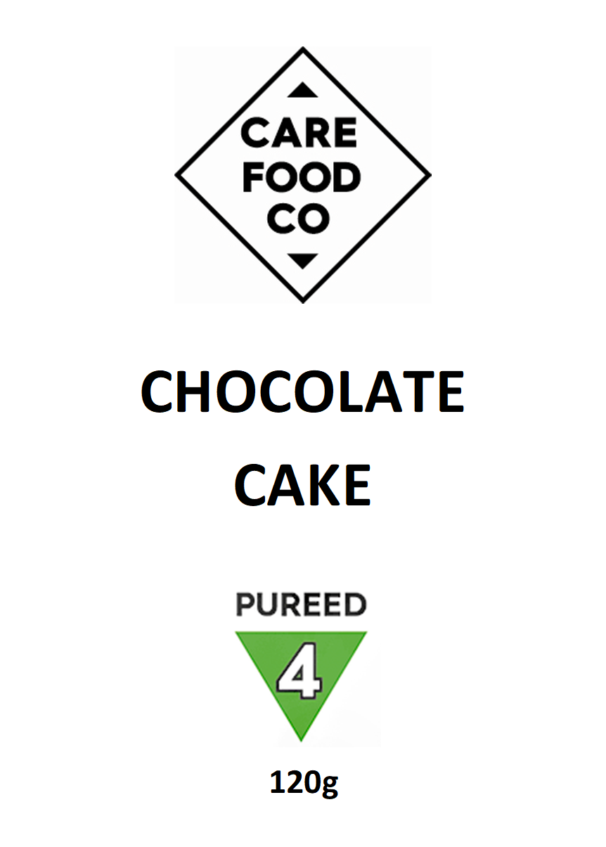 Chocolate Cake 120g - IDDSI Level 4 pureed – Care Food Co