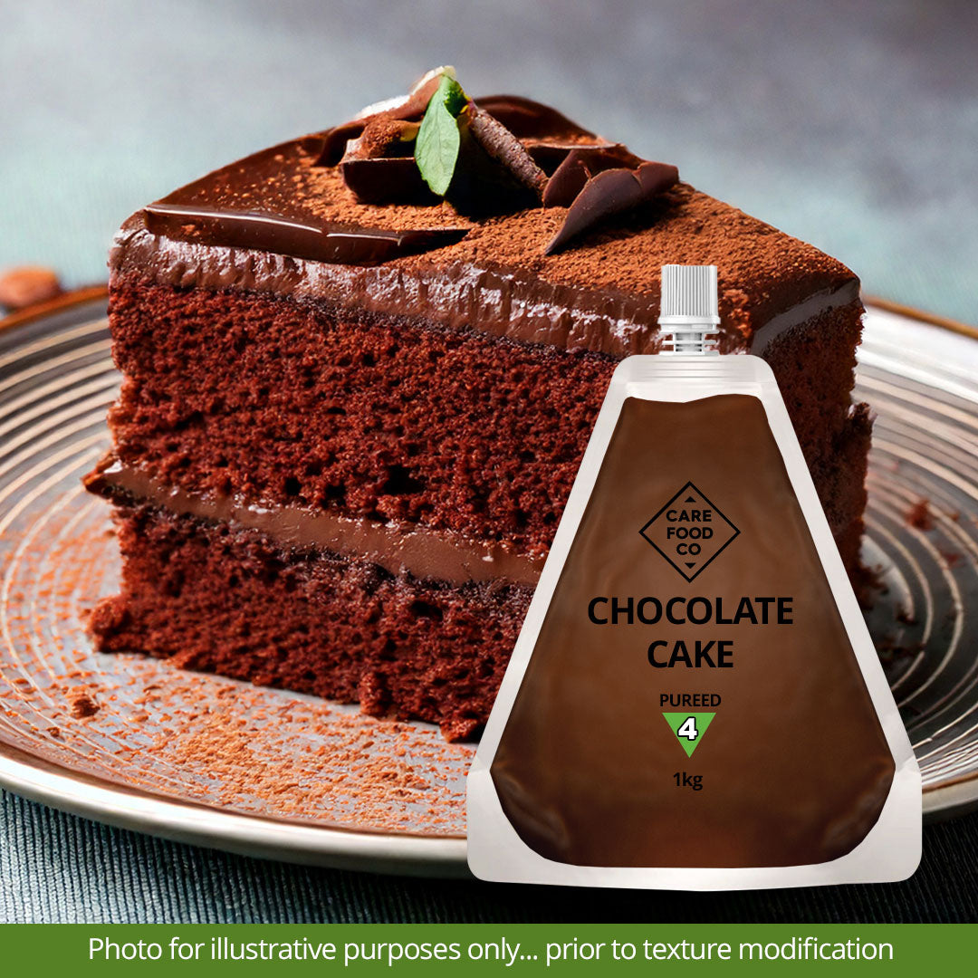 Chocolate Cake 1kg - IDDSI Level 4 pureed – Care Food Co